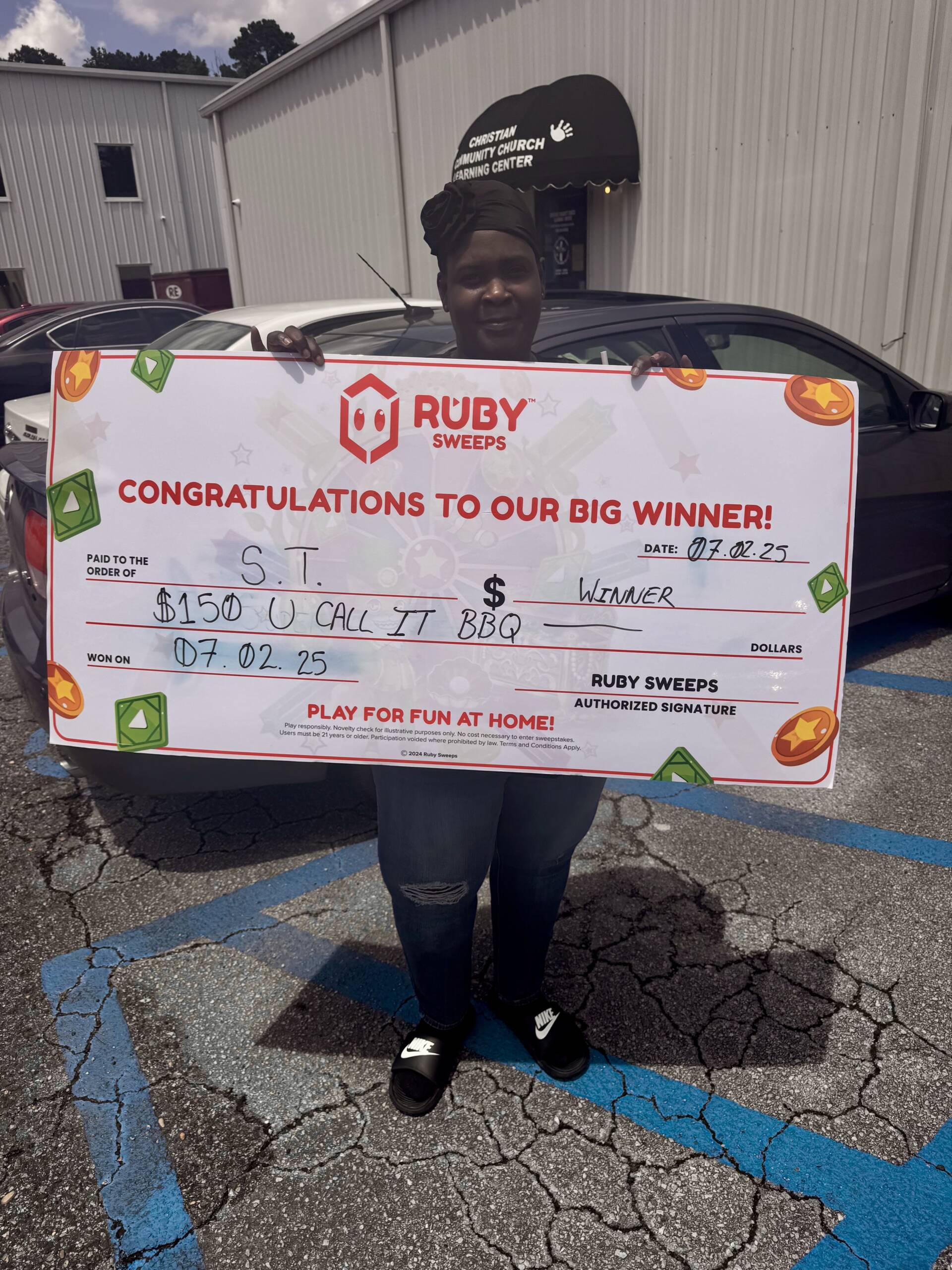 Prize Patrol $150 Full Moon BBQ Gift Card - Mr. Lucky Sweeps